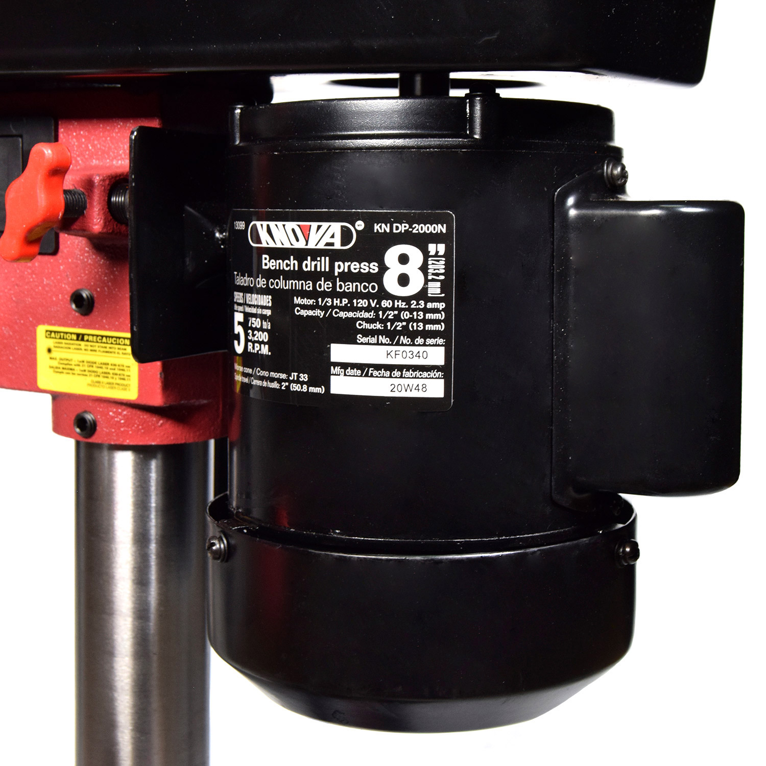 Taladro de columna de banco 8" Laser | Knova